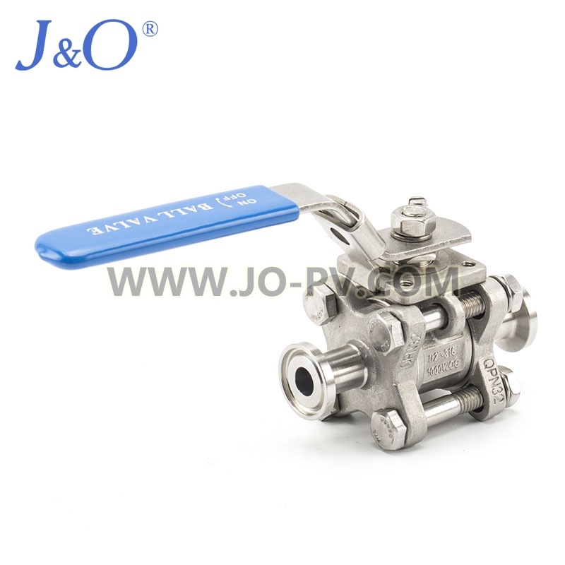 Three-Piece Sanitary T-Clamp Ball valve - J&O Fluid Control Co., Limited.
