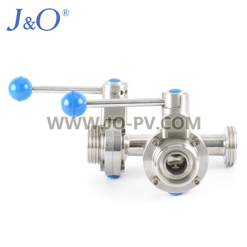 Three Way Sanitary Butterfly Valve - J&O Fluid Control Co., Limited.