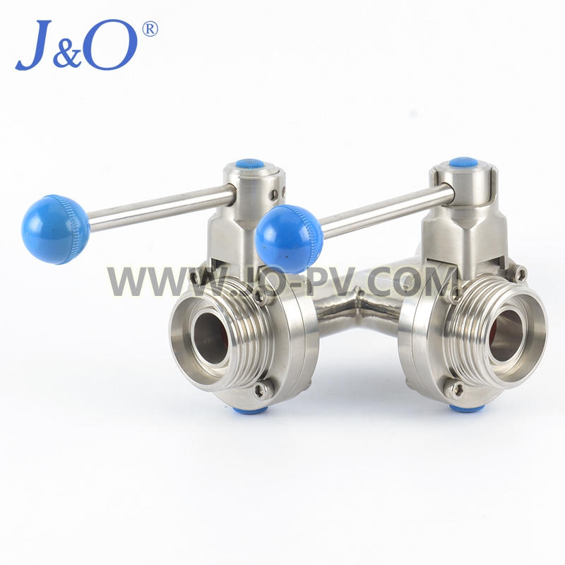 Three Way Sanitary Butterfly Valve - J&O Fluid Control Co., Limited.