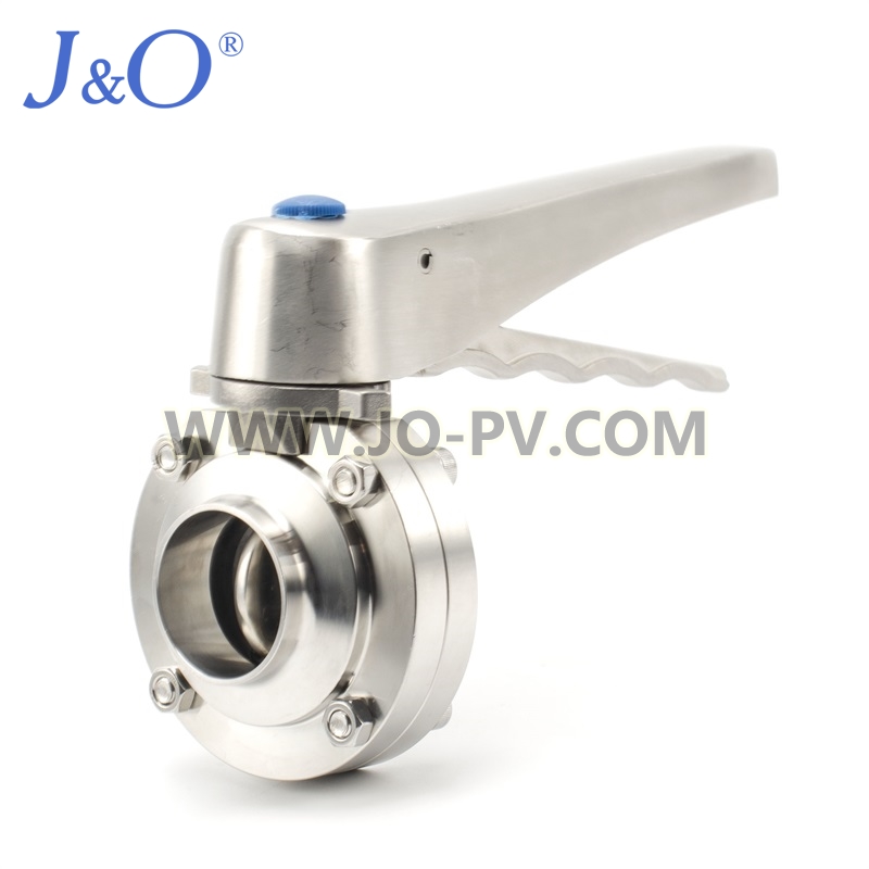 Sanitary Butt Weld Welding Butterfly Valve With SS Gripper Handle - J&O ...