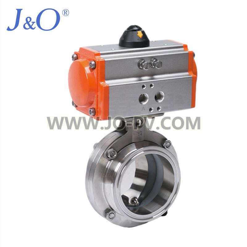 Sanitary Stainless Steel Pneumatic Clamp Powder Butterfly Valve - J&O ...