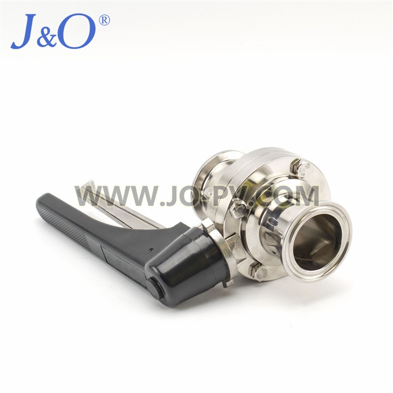 Sanitary Stainless Steel IDF Tri Clamp Clamped Butterfly Valve With ...