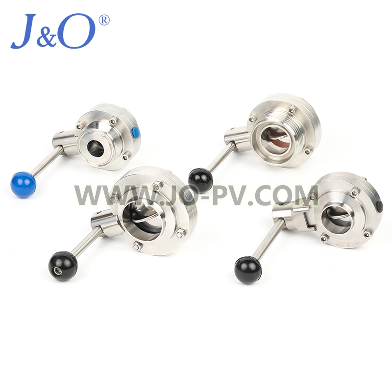 Sanitary Stainless Steel Manual Butterfly Valve With Pull Handle - J&O ...
