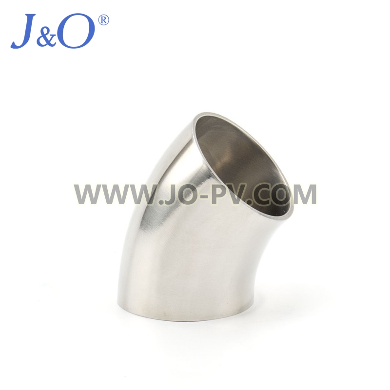 Sanitary 45 Degree Bend Short - J&O Fluid Control Co., Limited.